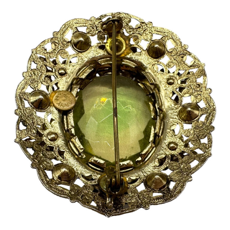 Gorgeous West German Rhinestone Brooch - The Jewelry Stylist