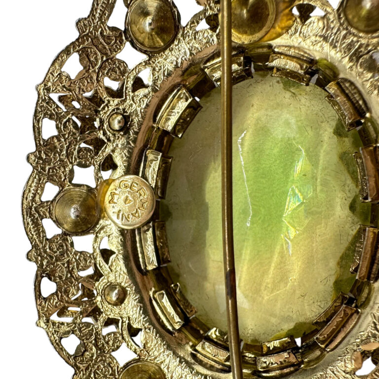 Gorgeous West German Rhinestone Brooch - The Jewelry Stylist