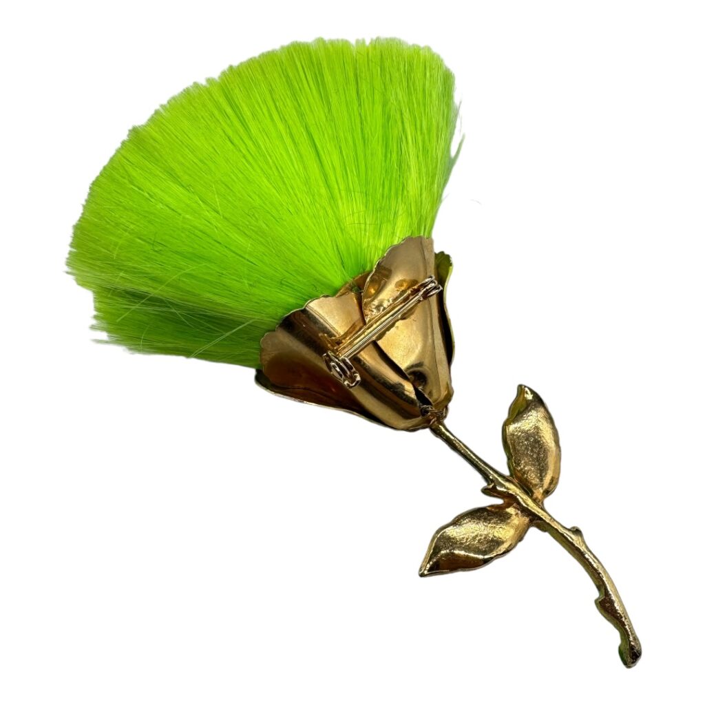 Unsigned Hattie Carnegie Dynel Fiber Flower - The Jewelry Stylist